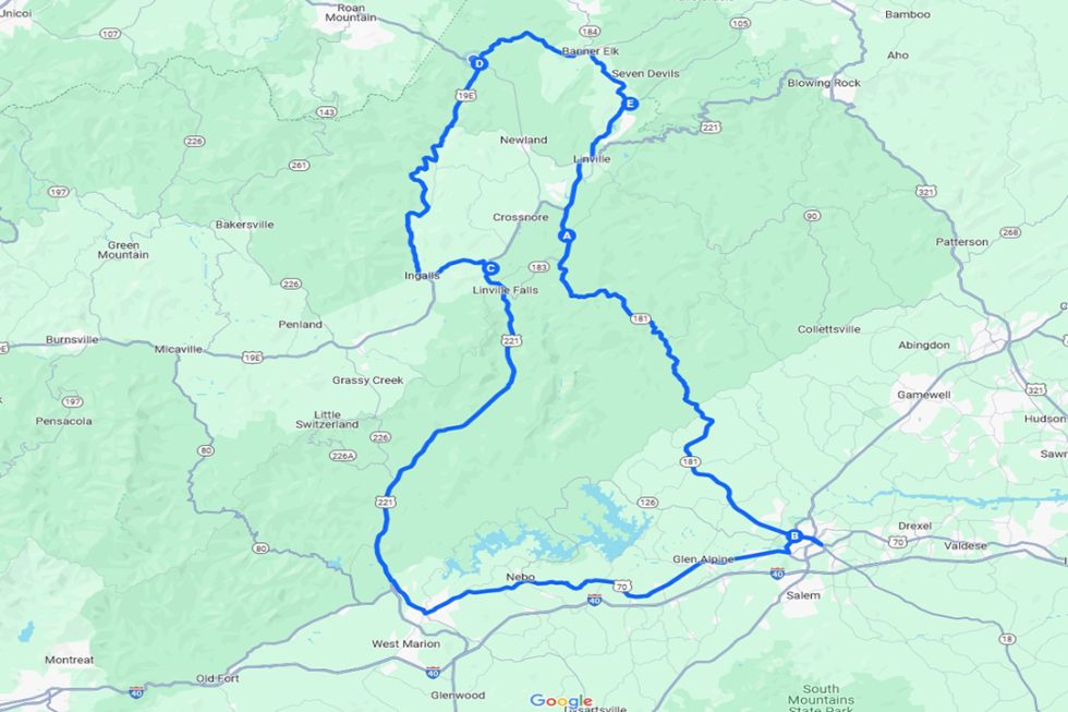 Snake 421 Motorcycle Ride information